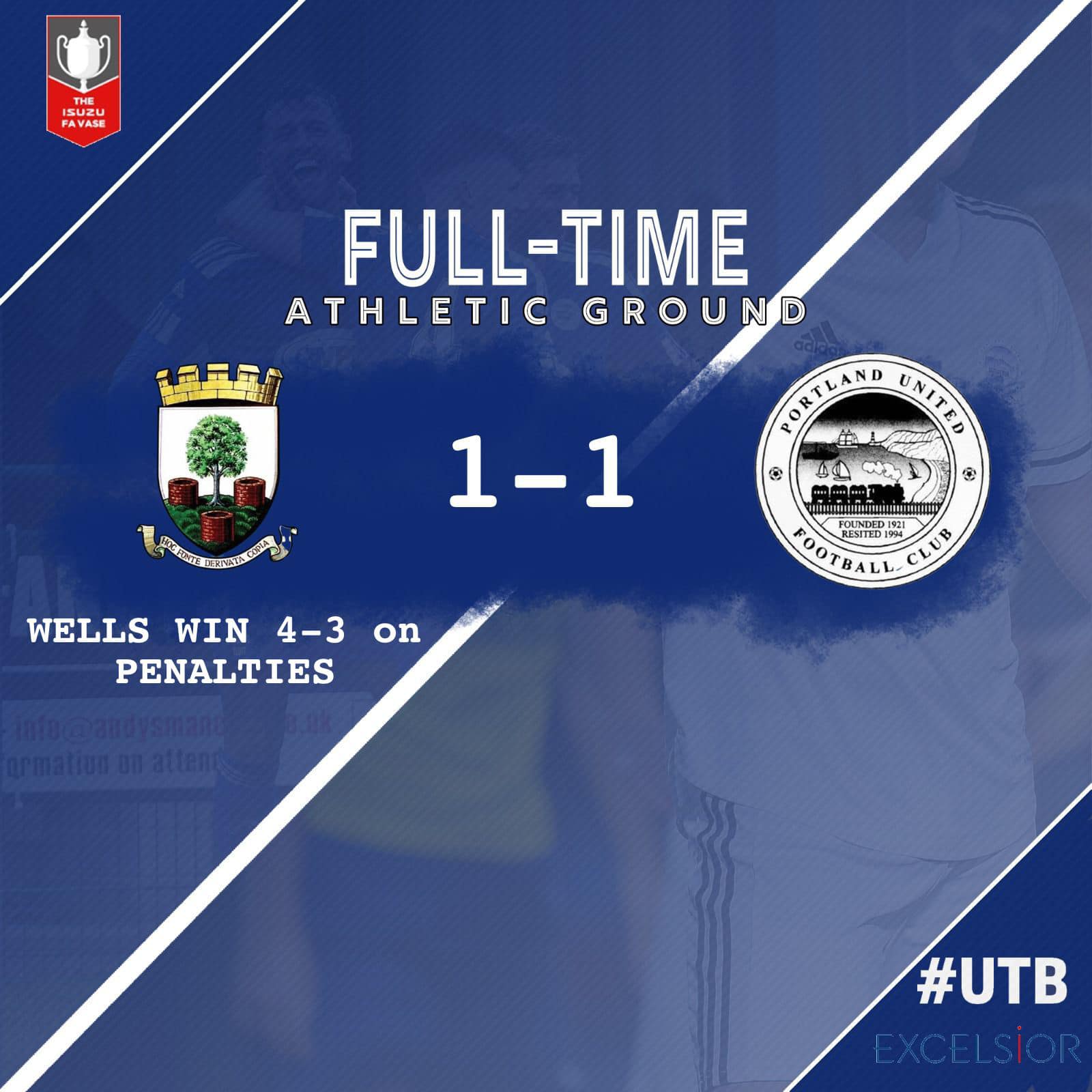 Wells City 1-1 Portland United: Wells win 4-3 on penalties - Portland ...